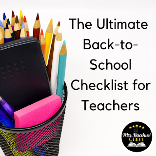 The Ultimate Back-to-School Checklist for Teachers » Mrs. Bacchus' Class